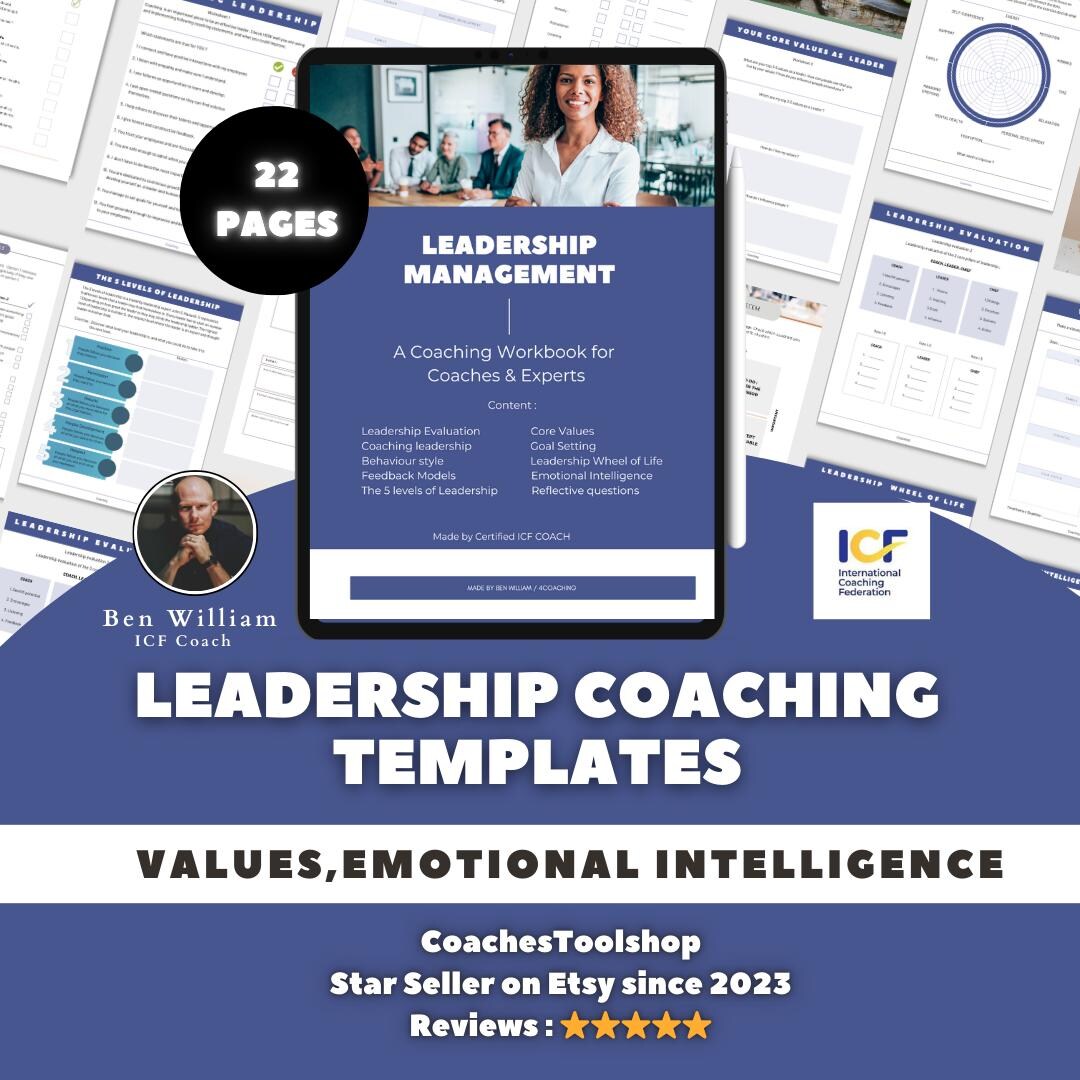 Leadership Coaching Worksheet | Business Coaching Template for Managers ...