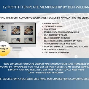 12-month Coaching Canva Template Membership, Whole Shop Bundle, Digital ...