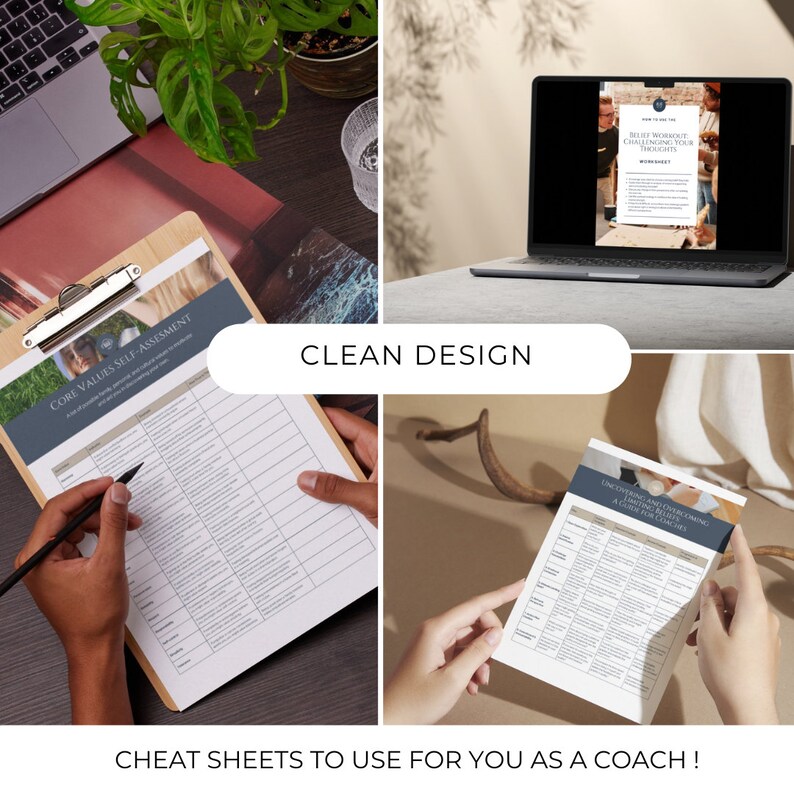Coaching Canva Templates for Core Values & Limiting Beliefs, Coach ...