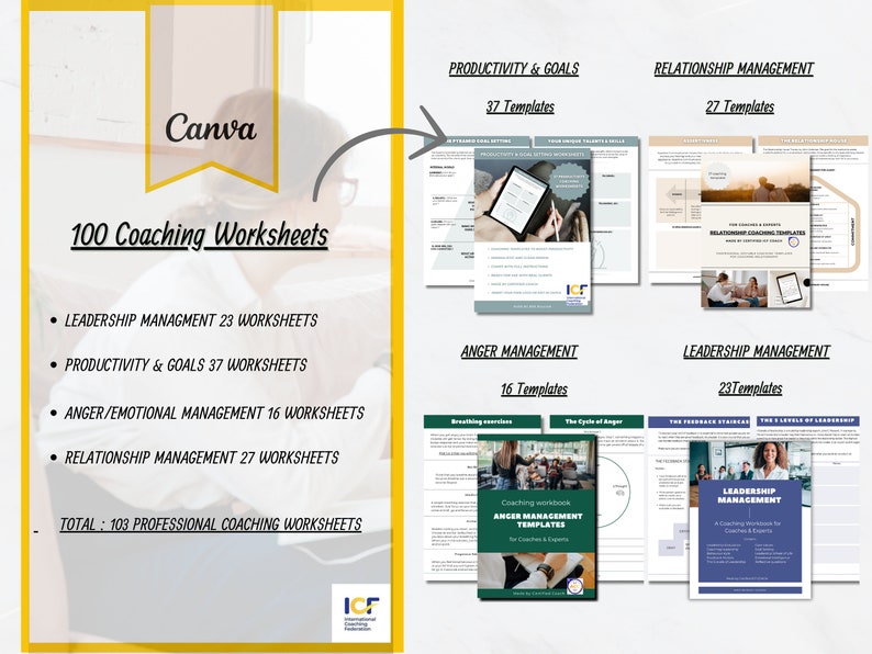 Life Coaching Canva Template, Coaching Tools Worksheet, Ebook Coaching ...