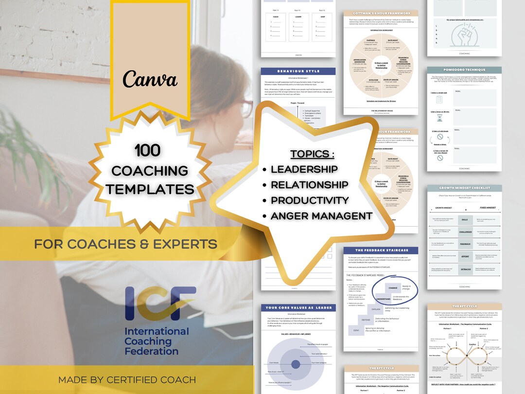 Life Coaching Canva Template, Coaching Tools Worksheet, Ebook Coaching ...