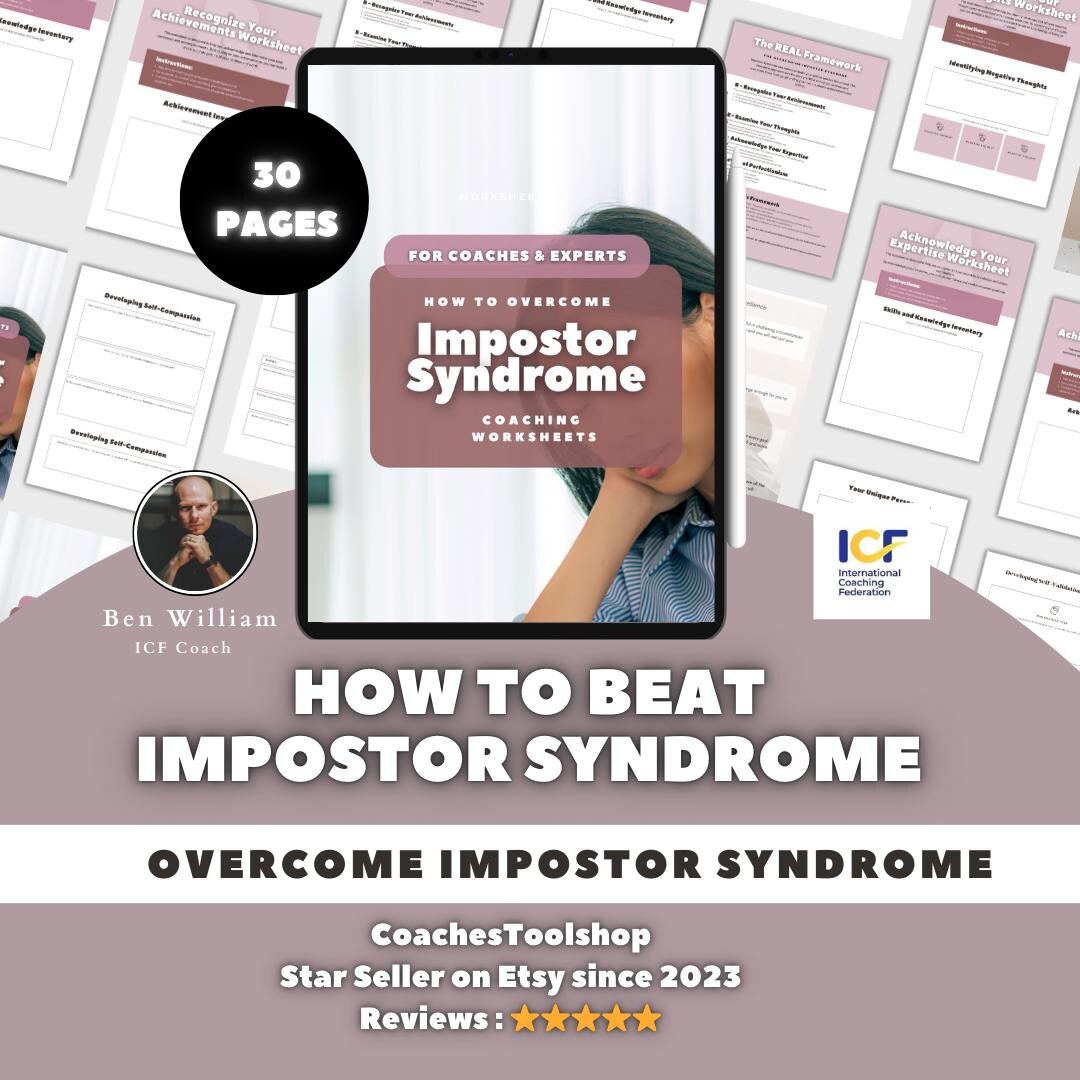 Impostor Syndrome Coaching Canva Workbook, Editable Coaching Templates ...