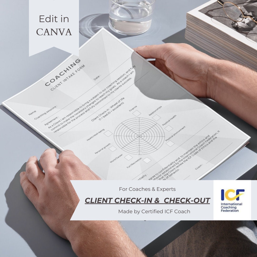 Coaching Intake Form,client Onboarding,client Log,coach Log,wheel of ...