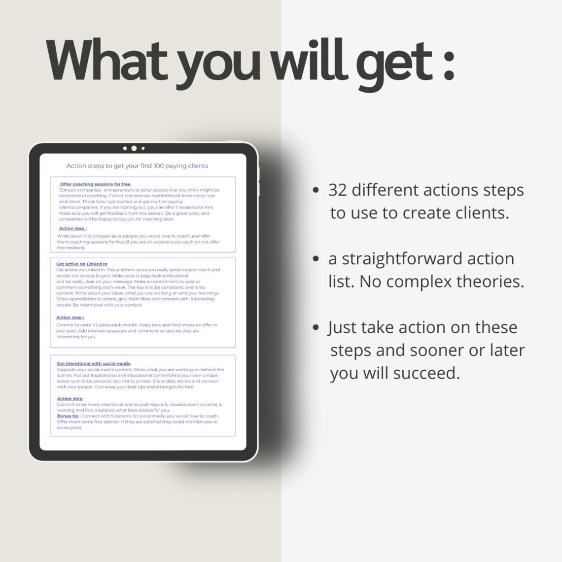 How to Get Coaching Clients, Action Steps for Getting Coaching Clients ...