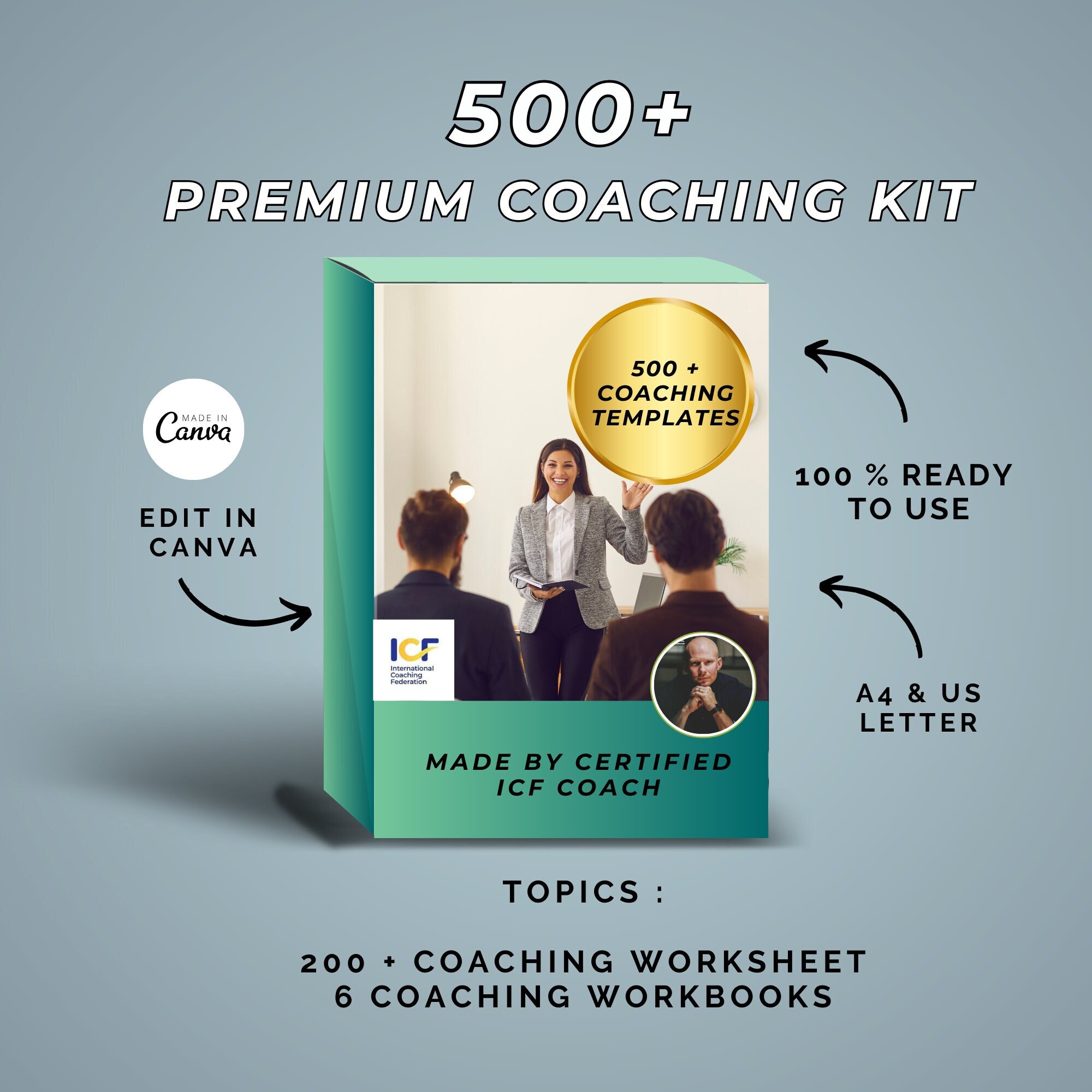 Life Coaching Business Template , Coaching Kit Worksheet, Editable ...