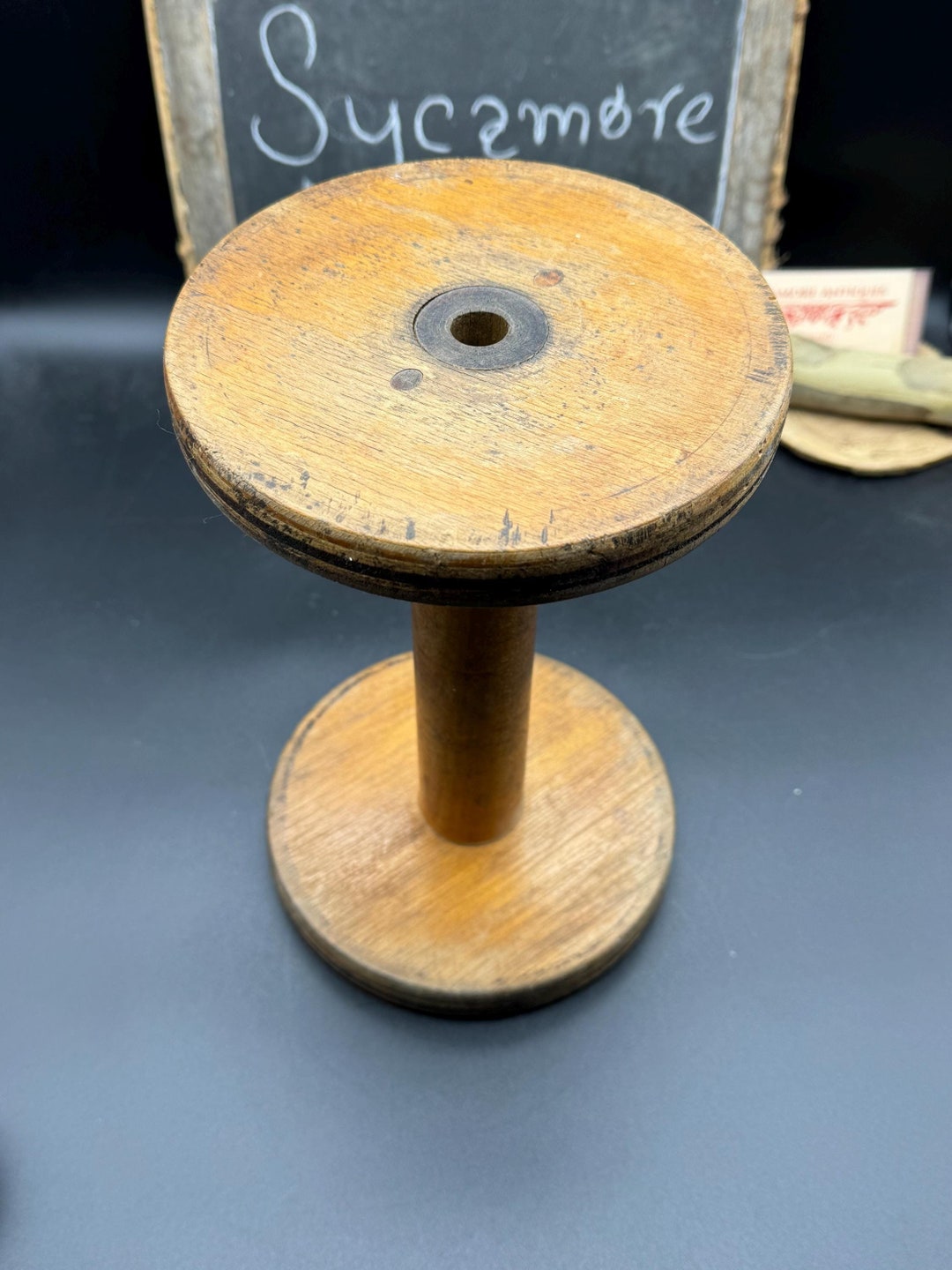 Primitive Wooden Spools Vintage Spools Fiber Spools Fiber Arts ...