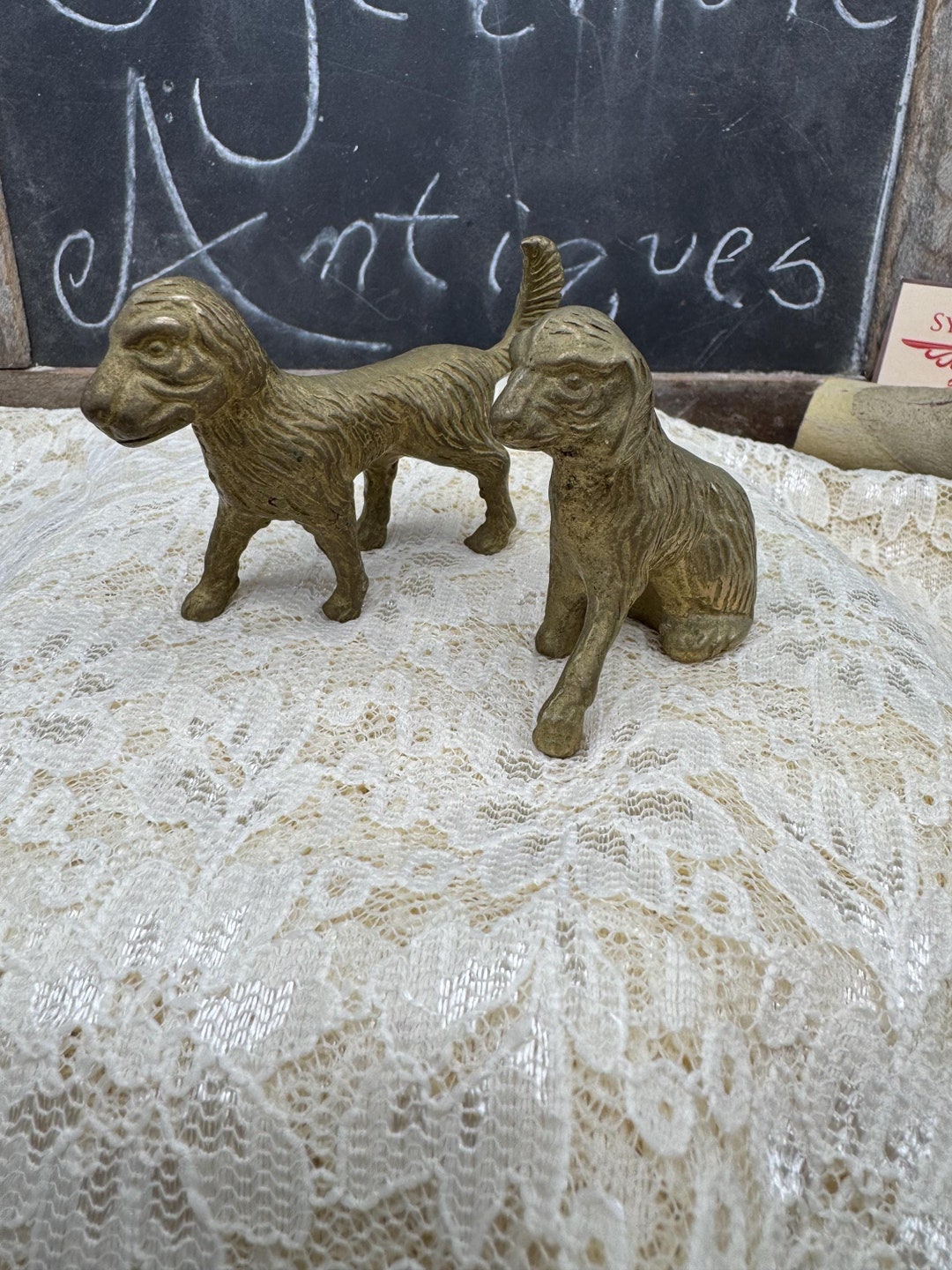 Solid Brass Golden Retriever Miniature Paperweight Figurines Canines ...