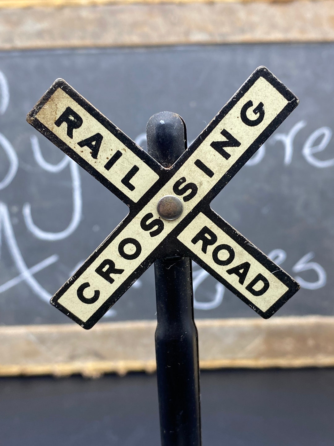 Marx Railroad Crossing Signal Vintage Tin Marx Mar Lines Rail Road ...