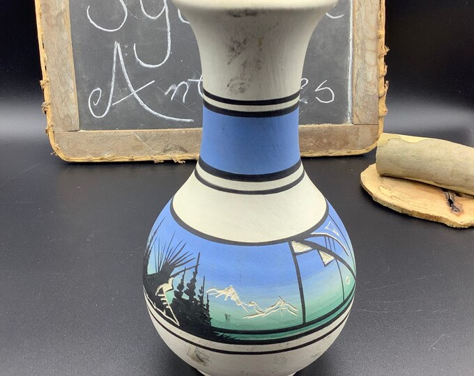 Ute Tribal Art Vase Native American Art Clay Pottery Ute Mountain ...