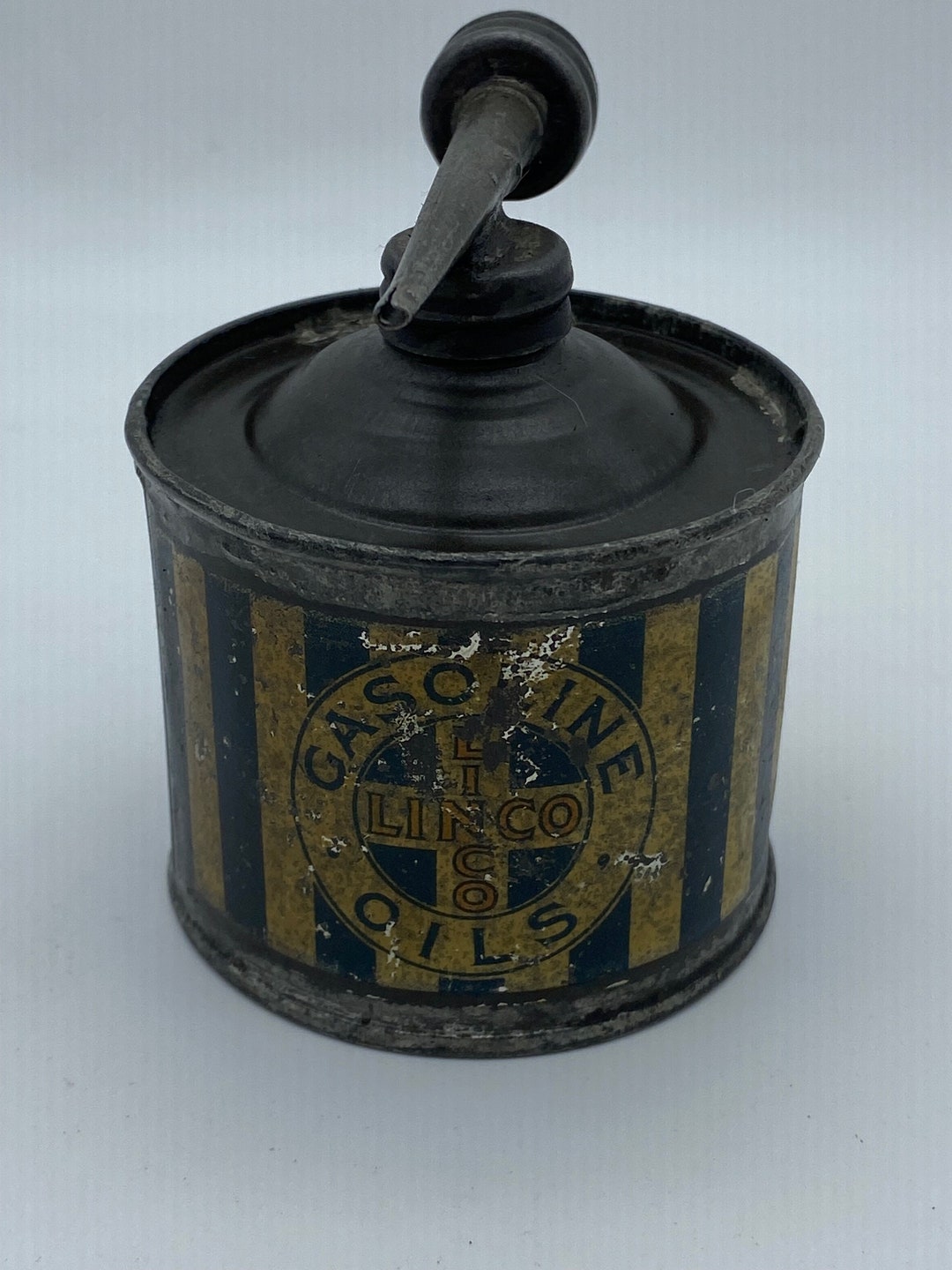 LINCO Gasoline Oils Handy Oil Can Antique Oil Can Vintage Oil Can Handy ...