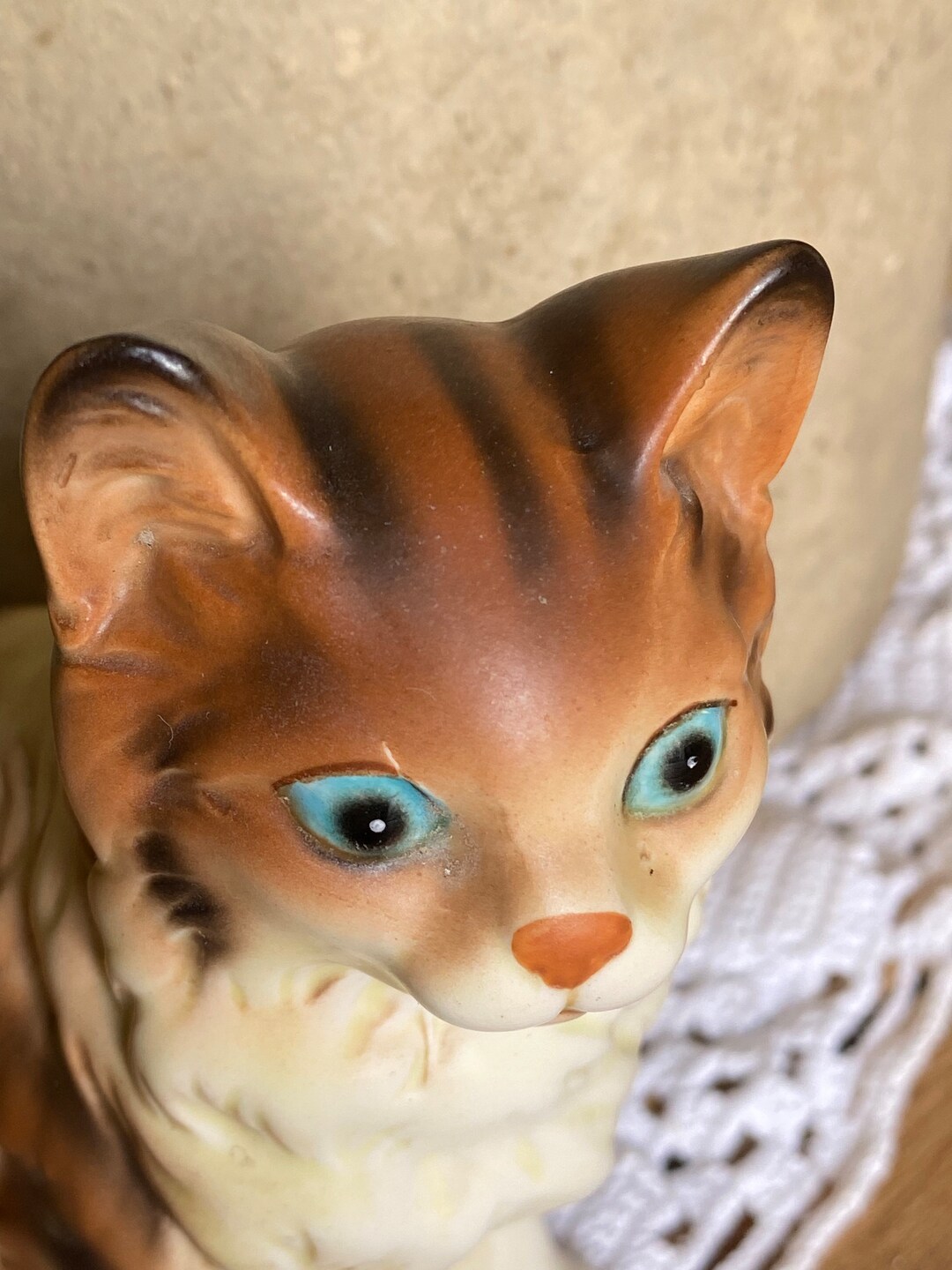 Lefton Cat Figurine Japan Porcelain Cat Figurine - Etsy