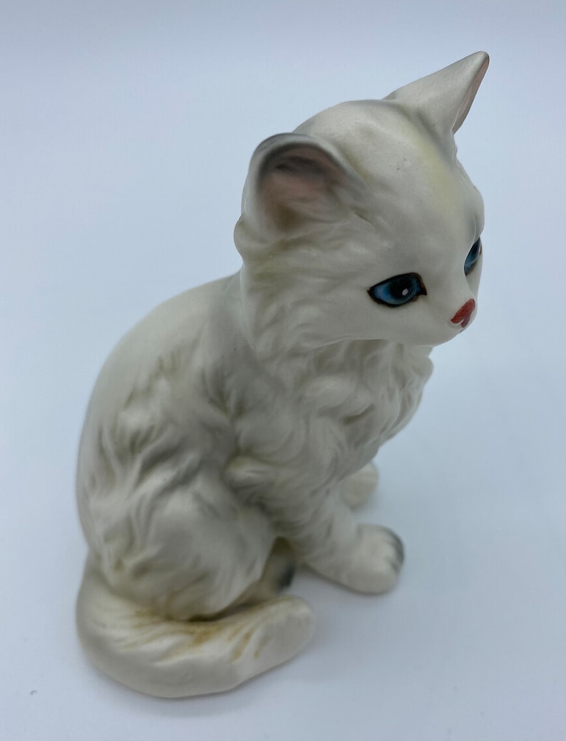 Lefton Cat Figurine Japan Porcelain Cat Figurine - Etsy