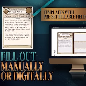 Dnd Spell Card Blank Templates: Craft Your Ultimate Dnd Spellbook ...