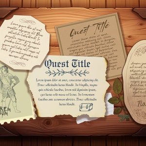 Dnd Quest Board Canva Template: RPG GM Tools (digital Download) - Etsy