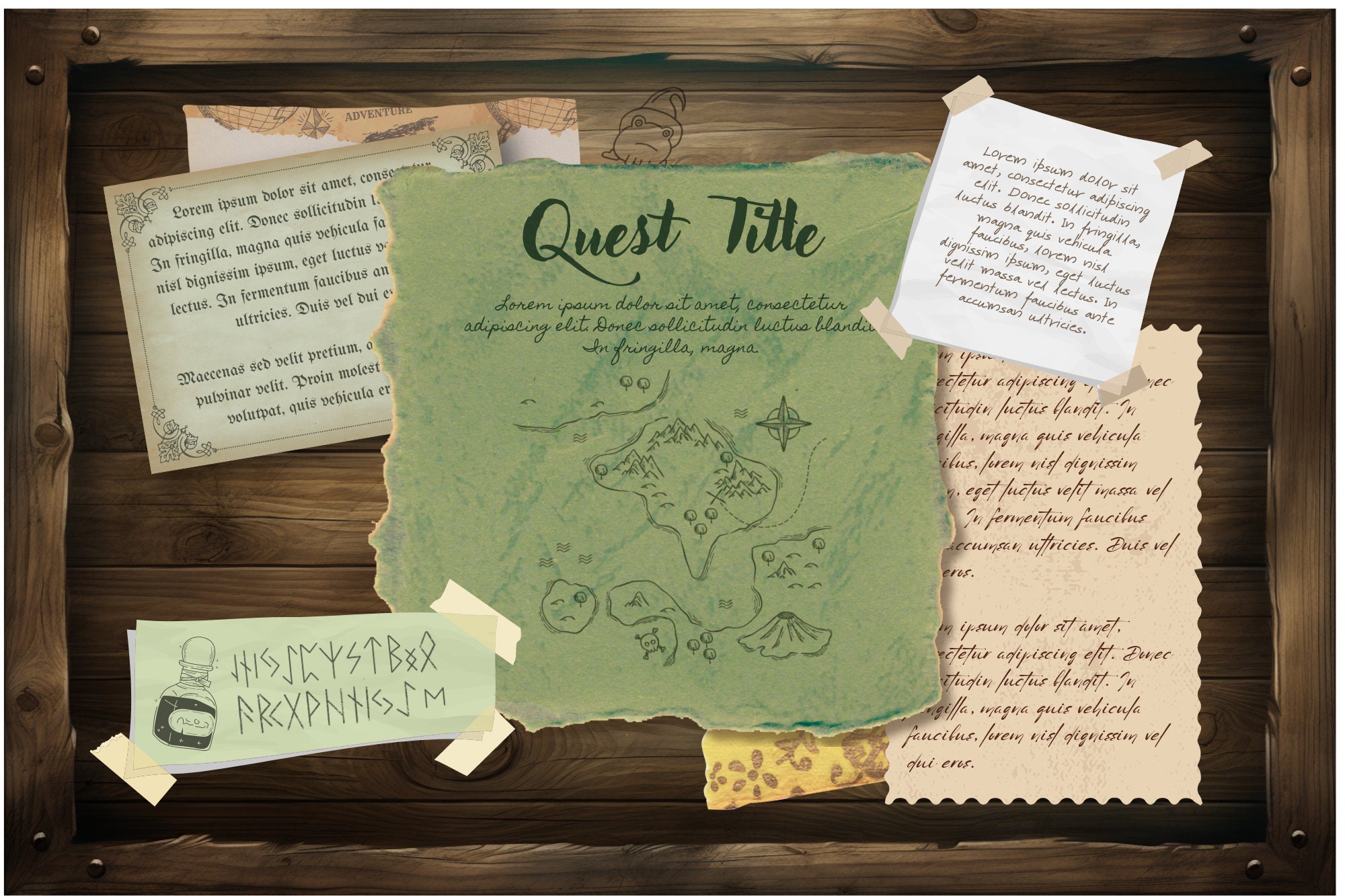 Dnd Quest Board Canva Template: RPG GM Tools (digital Download) - Etsy