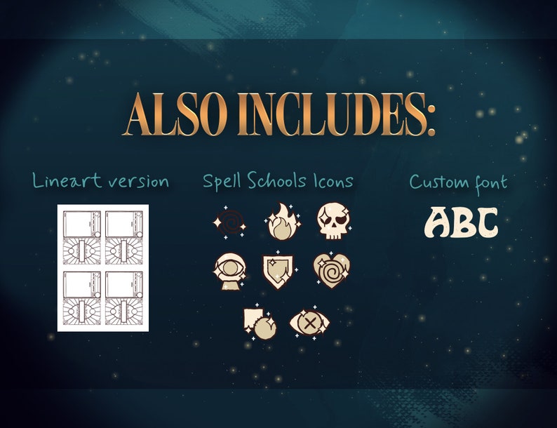 Dnd Spell Card Blank Templates: Editable RPG Spellbook (PDF) - Etsy