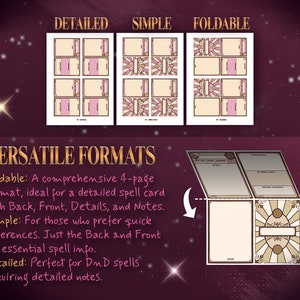 Cherry Blossom Dnd Spell Card Templates: Editable RPG Spellbook (PDF ...