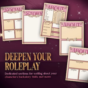 Cherry Blossom Dnd Campaign Journal: Printable Character Sheets (PDF ...