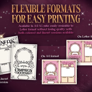 Cherry Blossom Dnd Campaign Journal: Printable Character Sheets (PDF ...