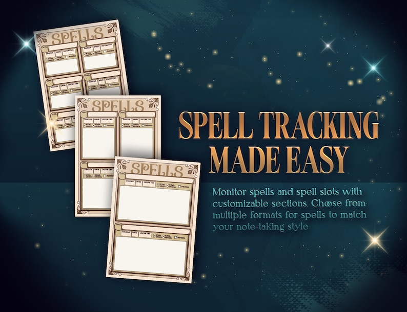 Printable Dnd Campaign Journal: Character Sheets & RPG Tracker (PDF ...