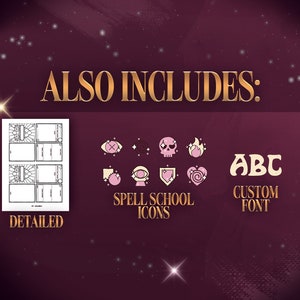 Cherry Blossom Dnd Spell Card Templates: Editable RPG Spellbook (PDF ...