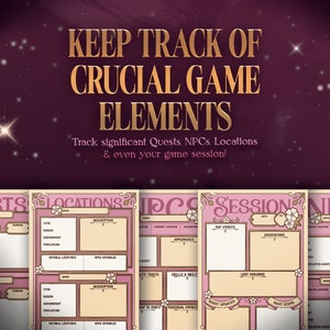 Cherry Blossom Dnd Campaign Journal: Printable Character Sheets (PDF ...