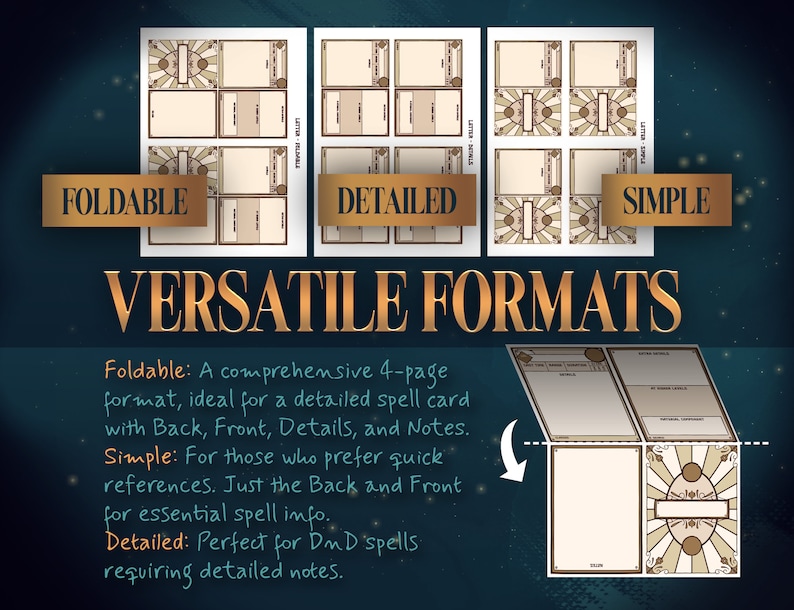 Dnd Spell Card Blank Templates: Editable RPG Spellbook (PDF) - Etsy