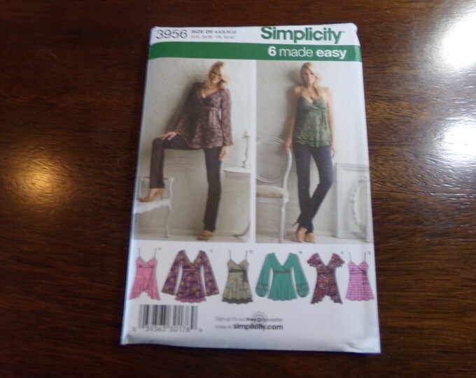 Simplicity Sewing Pattern 3956 Misses Tops-6 Different Design Options ...