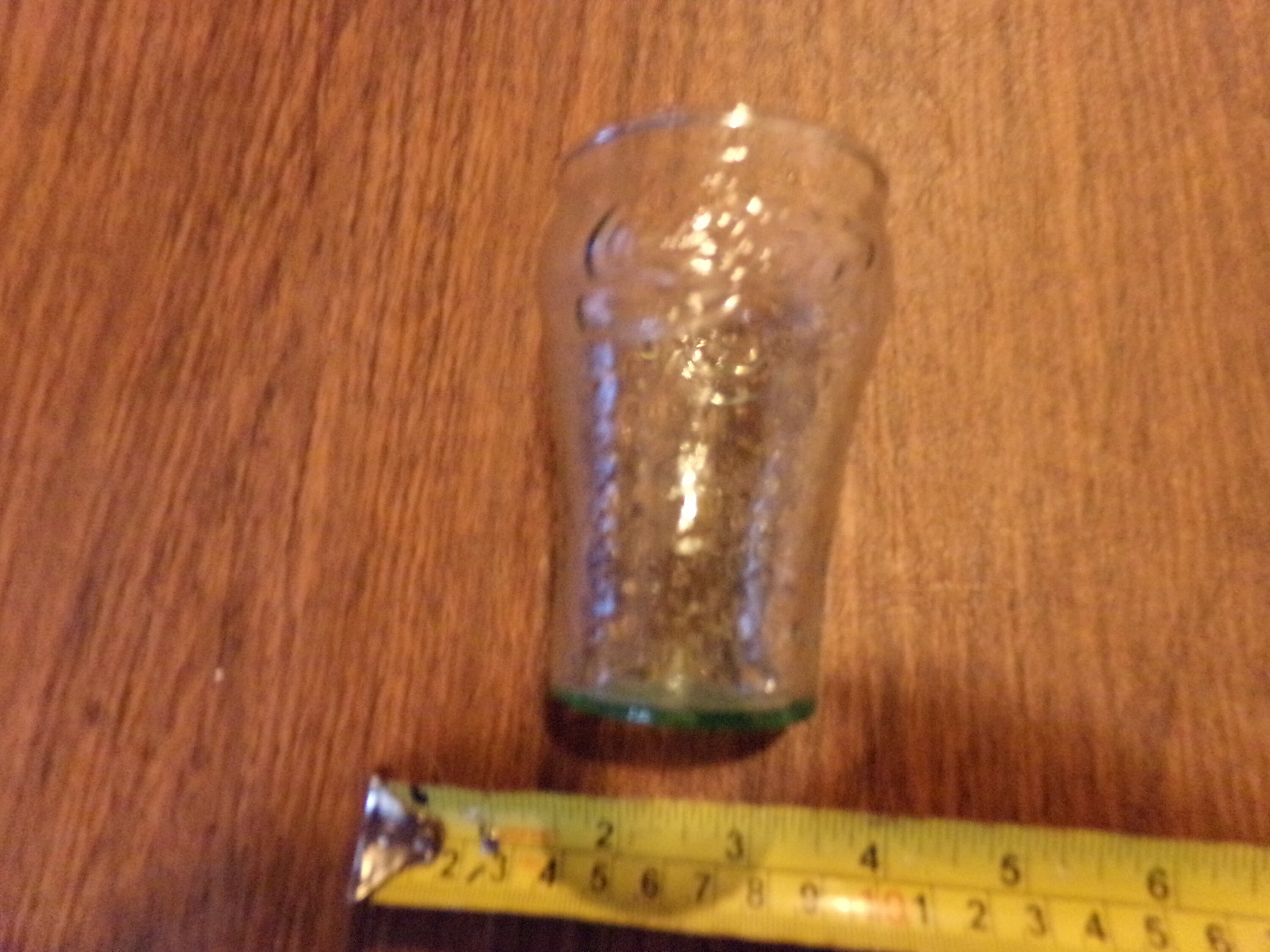 Vintage-coca Cola-1980's-libbey Glass Co.minature 4inch-green Tinted ...