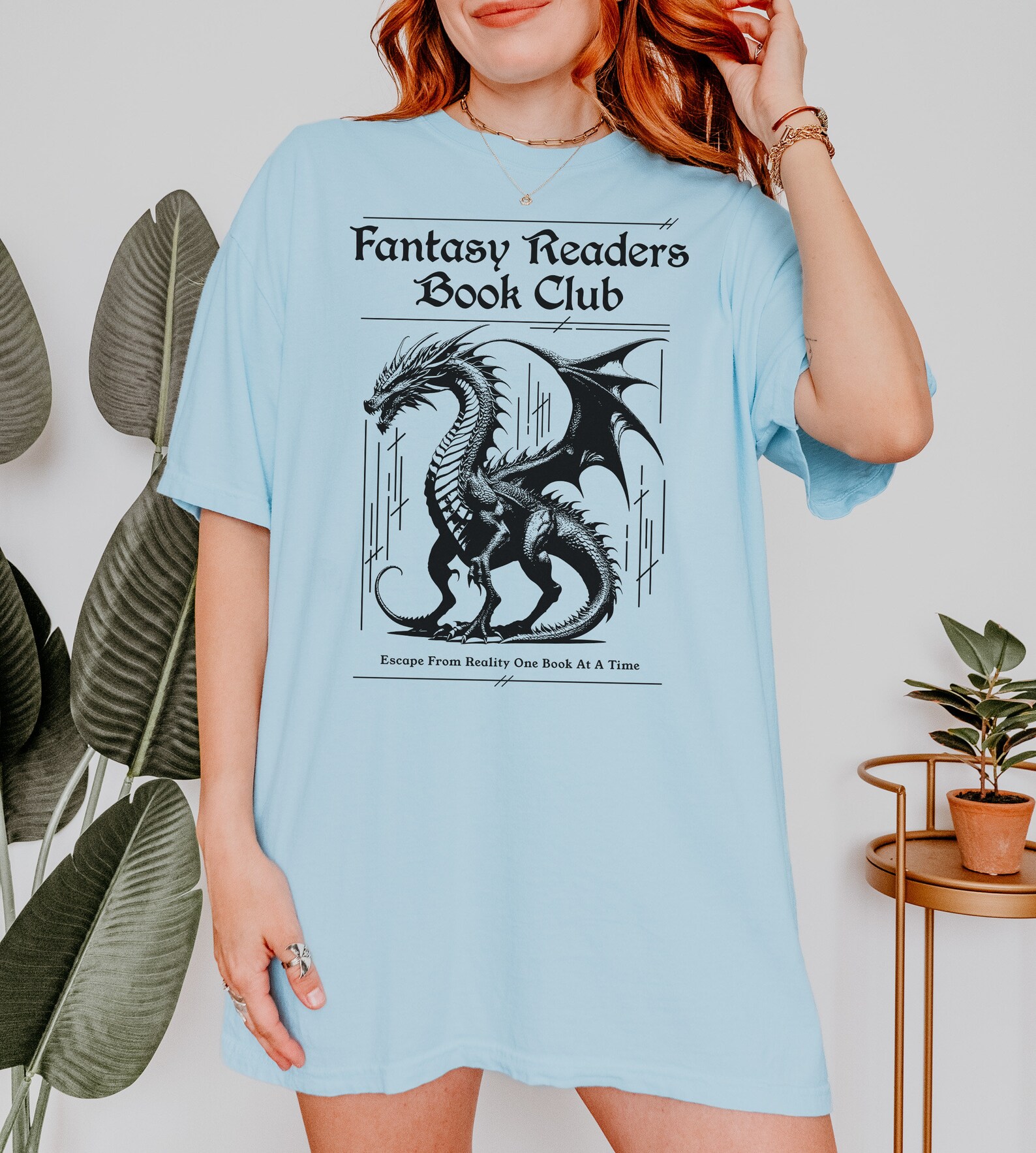 Dragon Shirt, Comfort Colors, Fantasy Book Club Shirt, Fantasy Books T ...