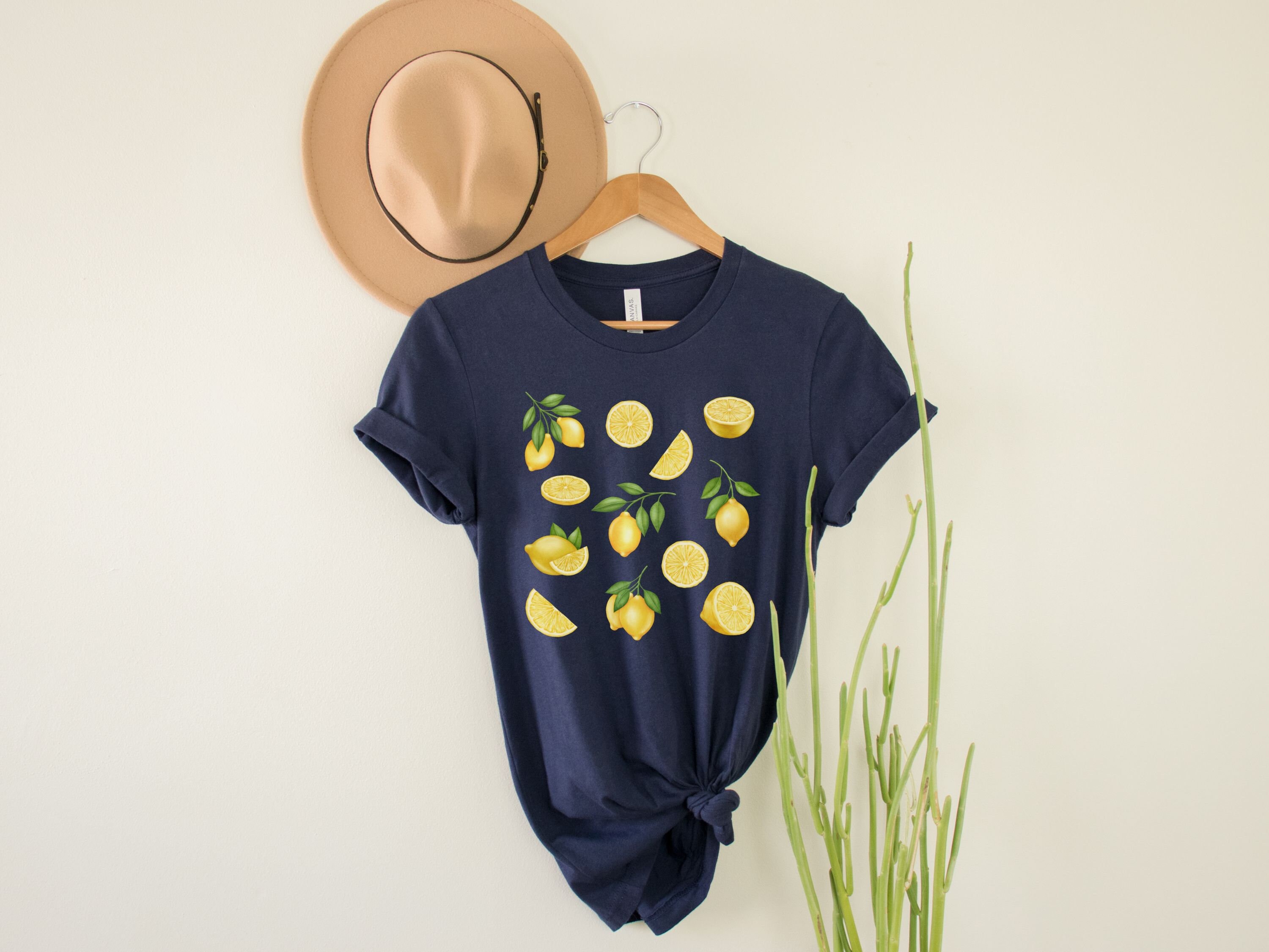 Lemon Fruit Shirt, Citrus Shirt, Cottagecore Clothing, Botanical Shirt ...