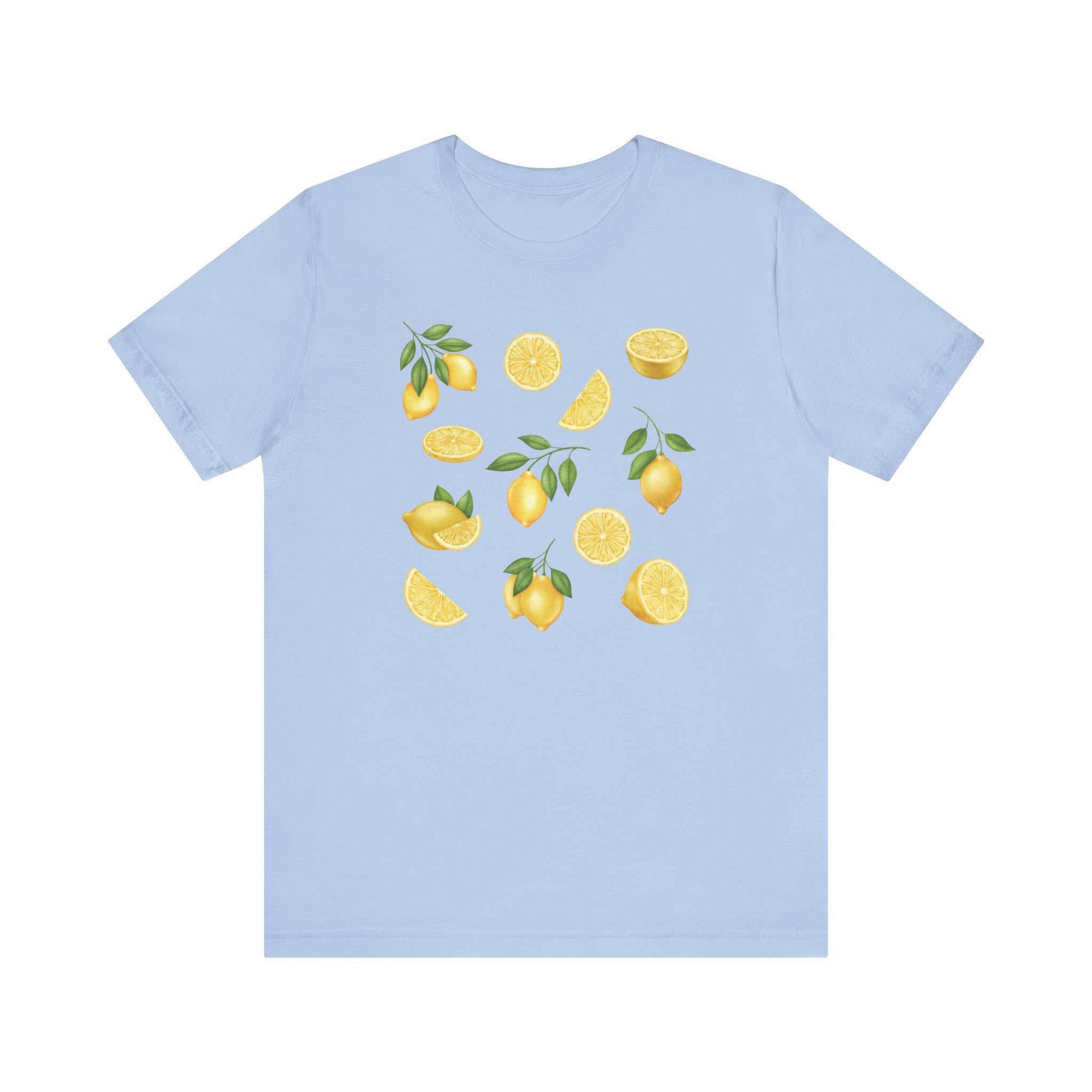 Lemon Fruit Shirt, Citrus Shirt, Cottagecore Clothing, Botanical Shirt ...