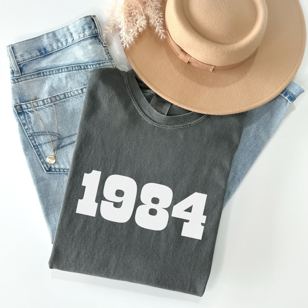 Custom Birth Year Shirt, Comfort Colors, 40 Years Old Shirt, 1984 ...