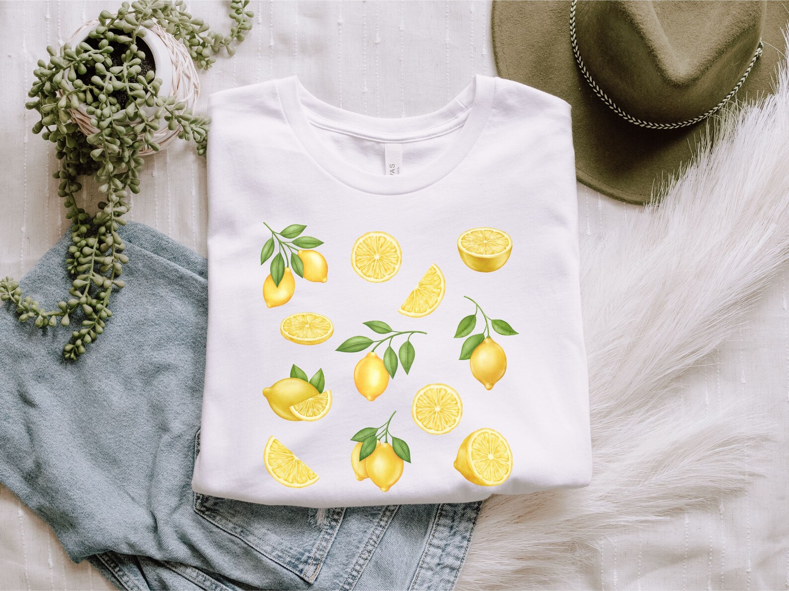 Lemon Fruit Shirt, Citrus Shirt, Cottagecore Clothing, Botanical Shirt ...