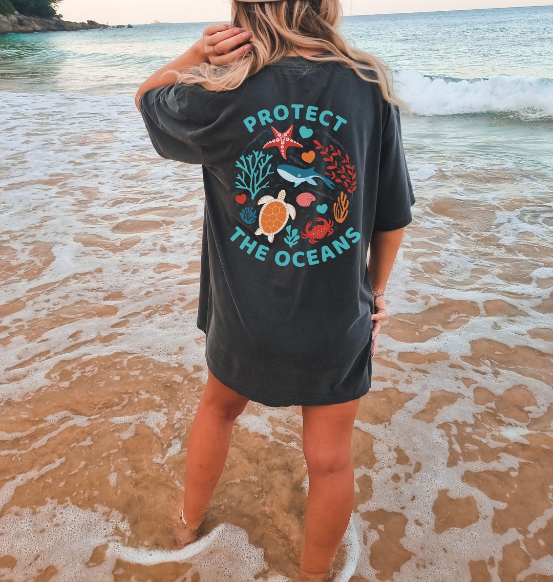 Protect the Oceans Shirt, Ocean Lover Gift, Save the Oceans, Marine ...