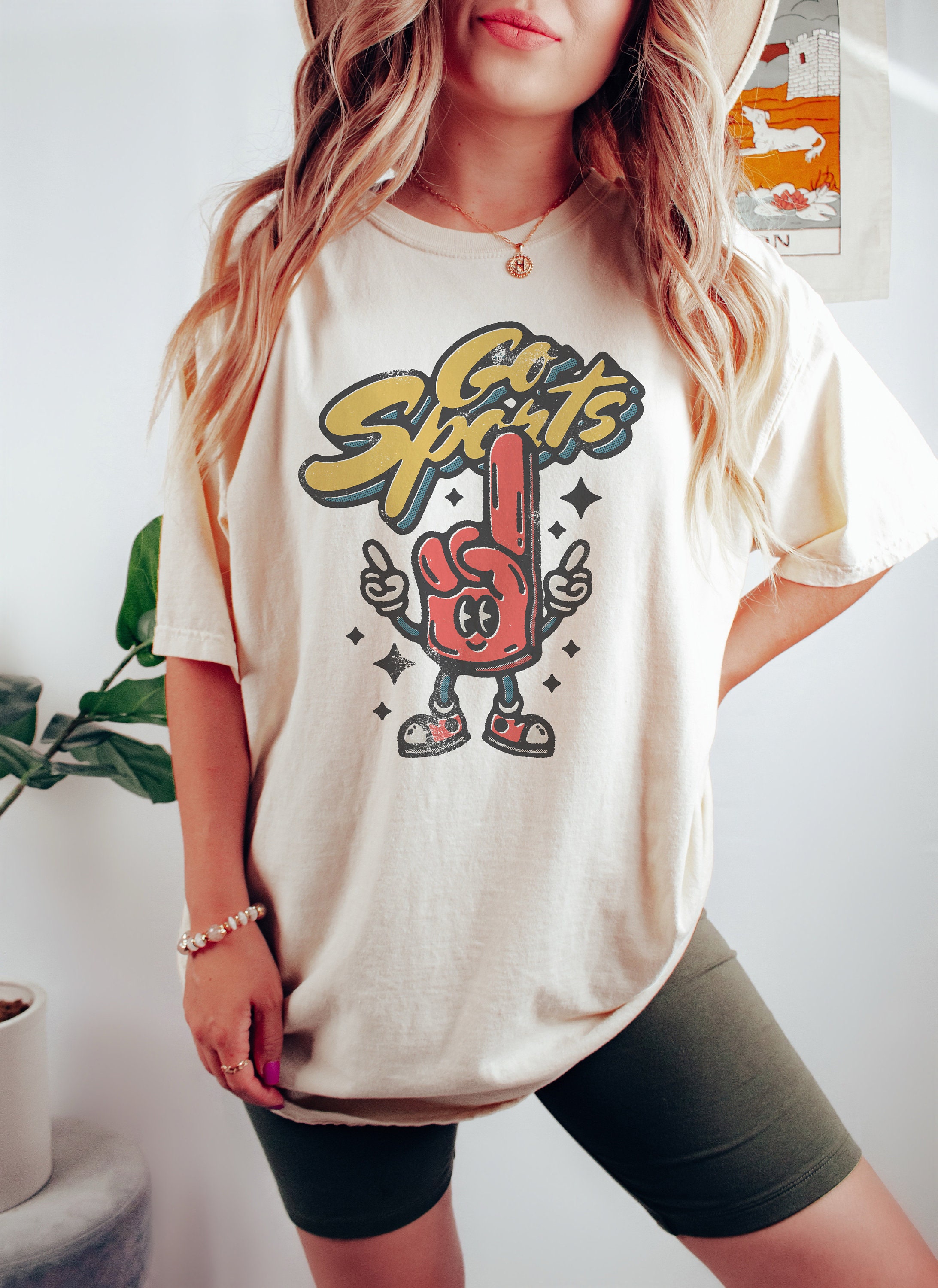 Go Sports Shirt Comfort Colors Retro Football Shirt Game Day Shirt ...