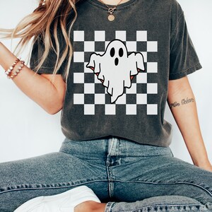 Cute Ghost Shirt Comfort Colors Halloween Retro Halloween Shirt ...