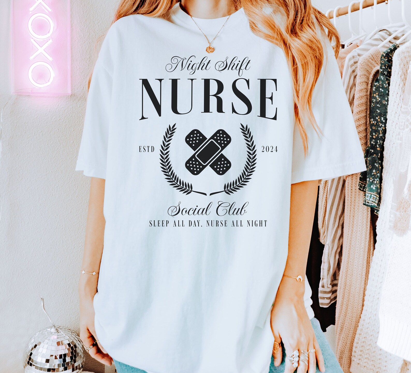 Custom Night Shift Nurse Shirt, Comfort Colors, Nurse Social Club ...