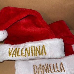 Handmade Personalized Santa Hats-custom Name- Chrsitmas Hats- Heat ...
