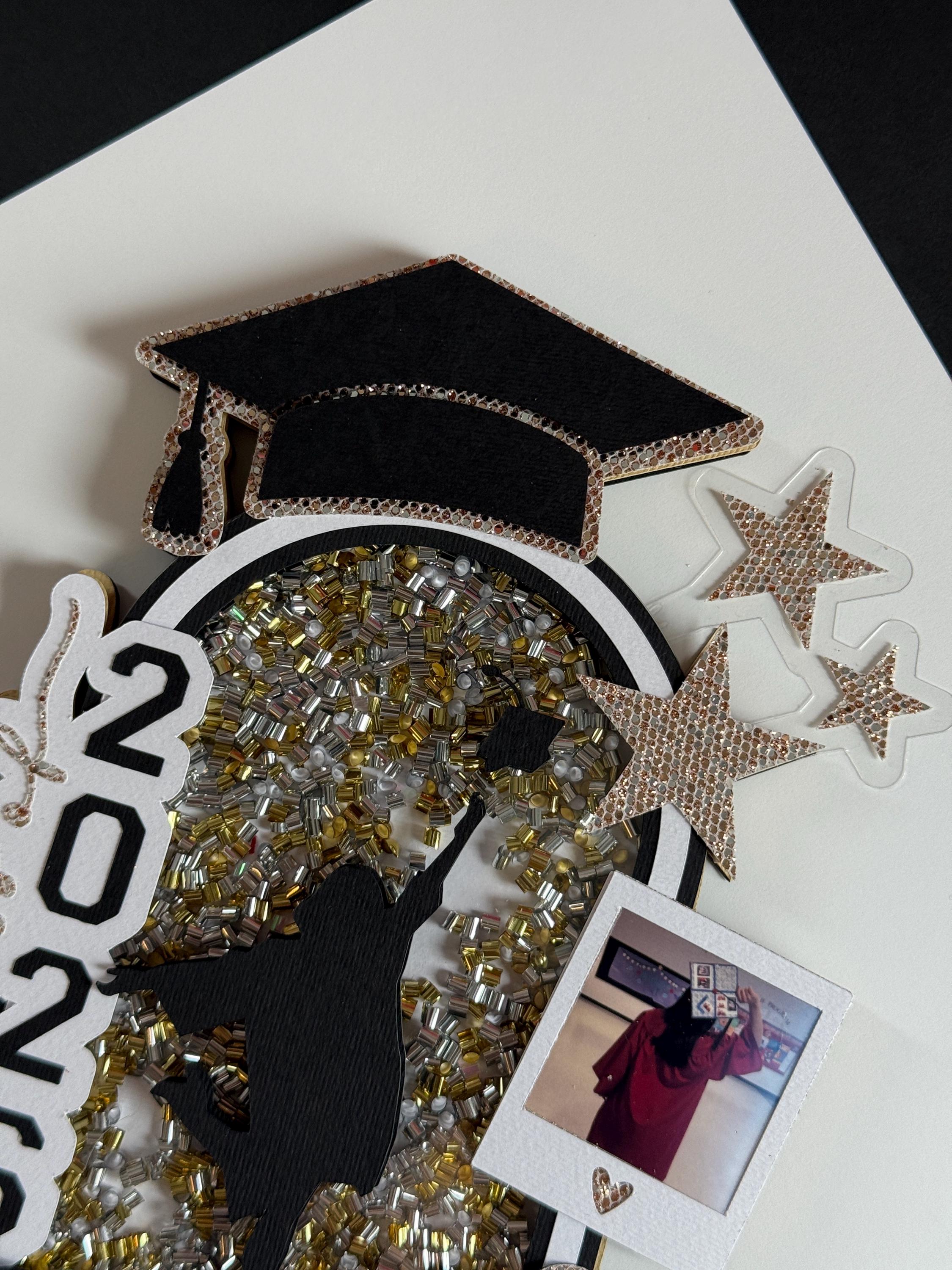 Personalized Graduation Cake Topper | Custom Photo Shaker Topper, Class ...