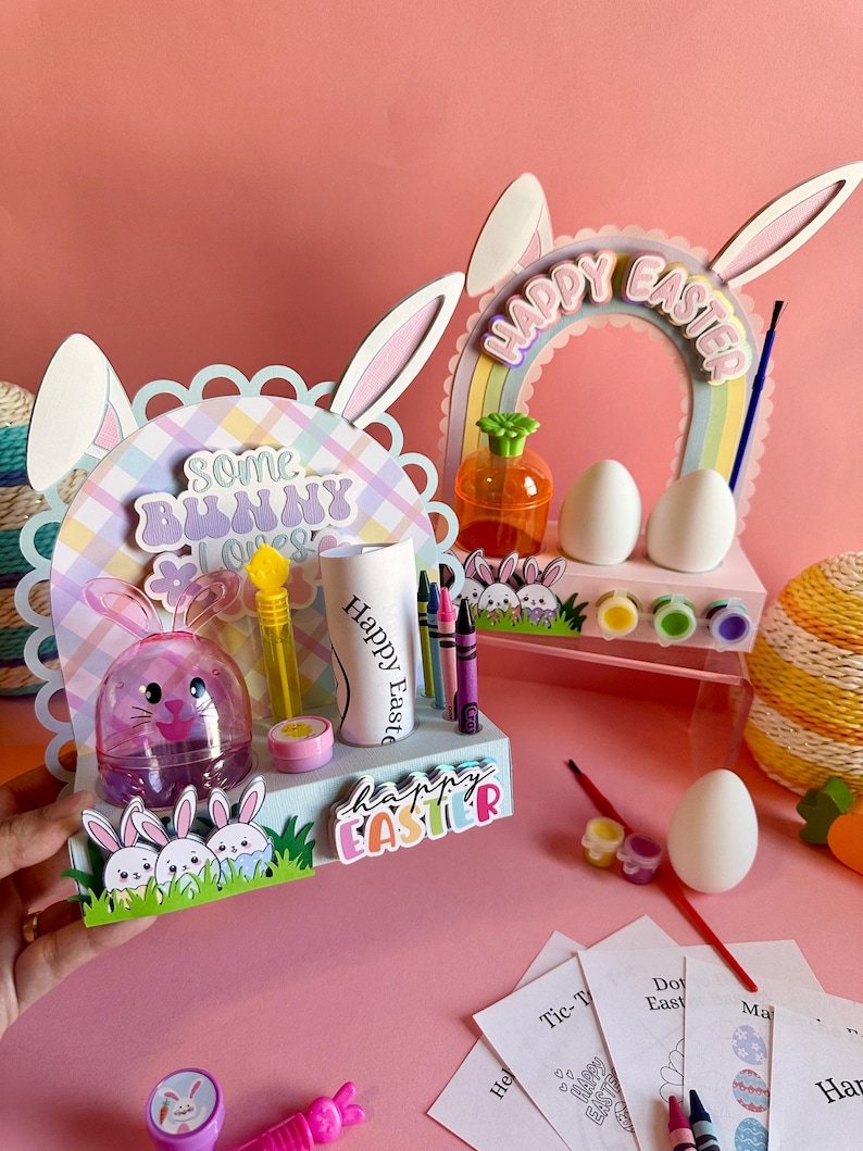 Easter Activity Box With Plastic Eggs and Painting Crafts- Party Favor ...