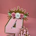 4ever A Princess Cake Topper - Pink, Gold Glitter, 3D Decoration - Etsy