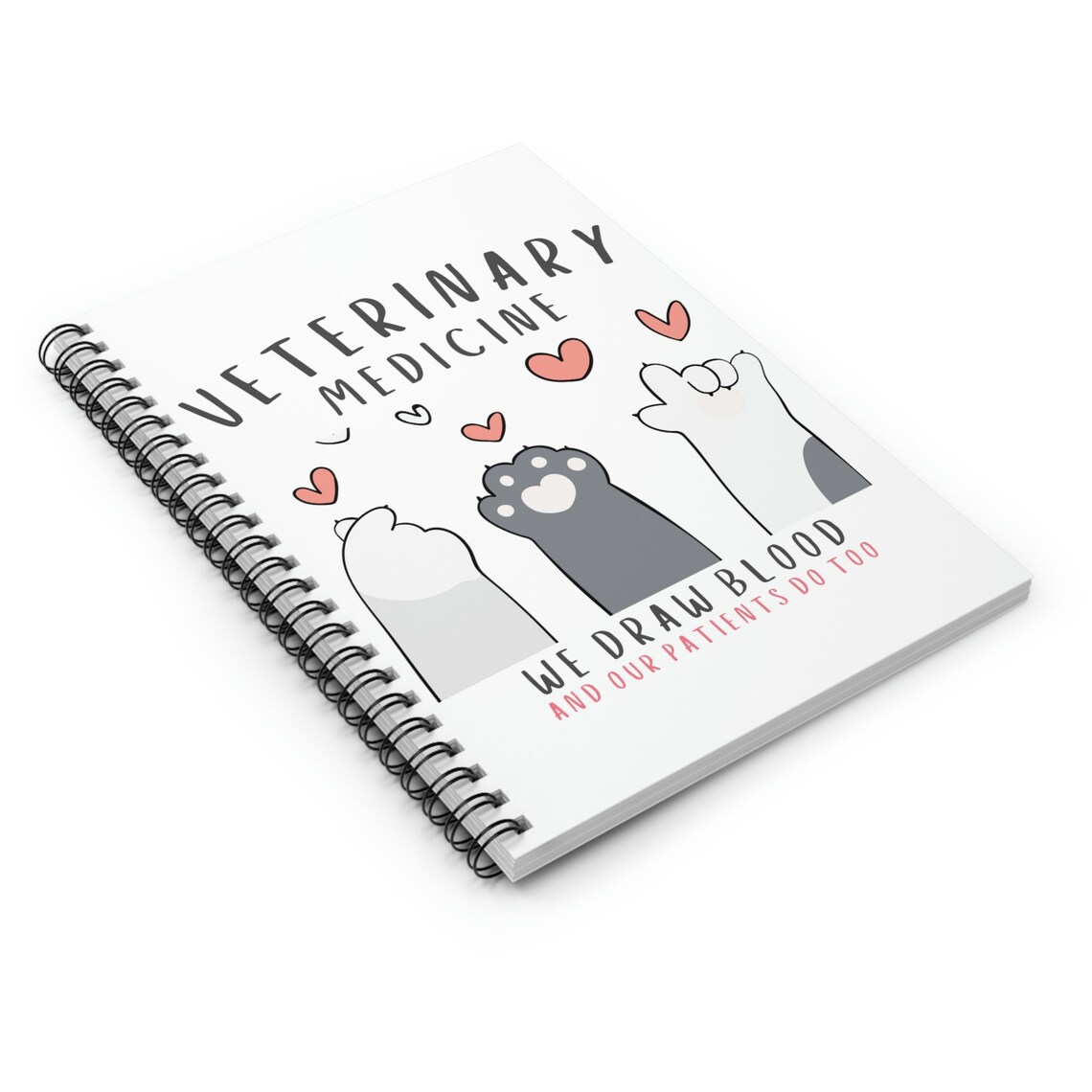 Funny Veterinary Spiral Notebook Ruled Line Vettech Notebook, Vet ...