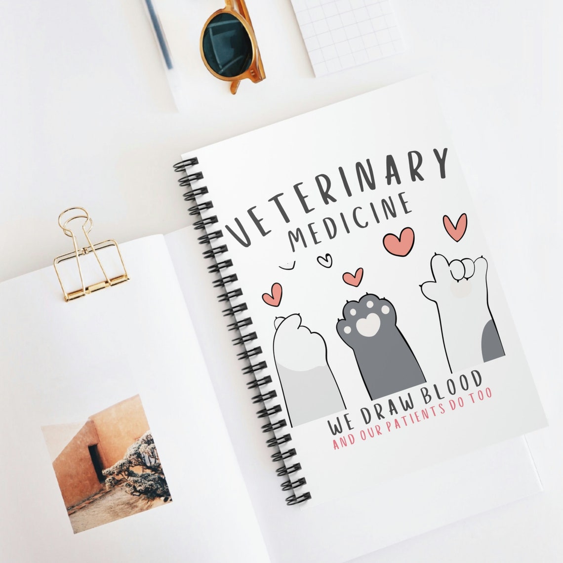 Funny Veterinary Spiral Notebook Ruled Line Vettech Notebook, Vet ...