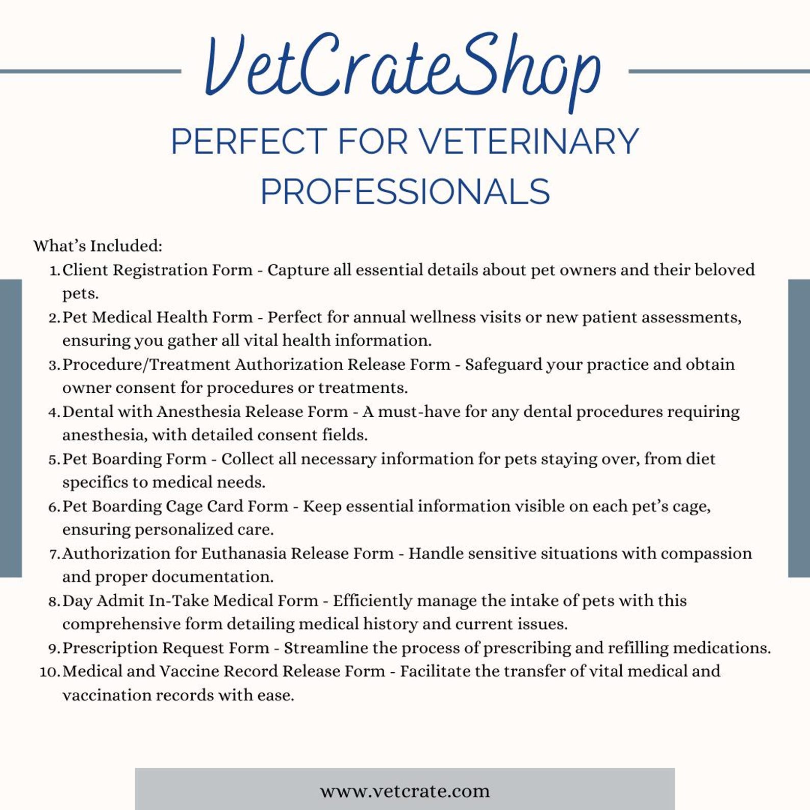 Veterinary Clinic Forms Bundle – Customizable Templates (digital ...