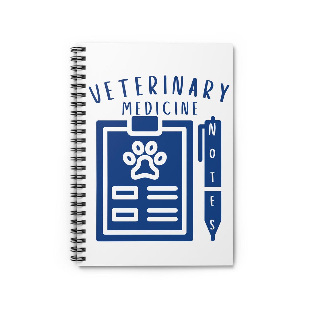 Veterinary Spiral Notebook Ruled Line|veterinarytech|vettech|veterinary ...