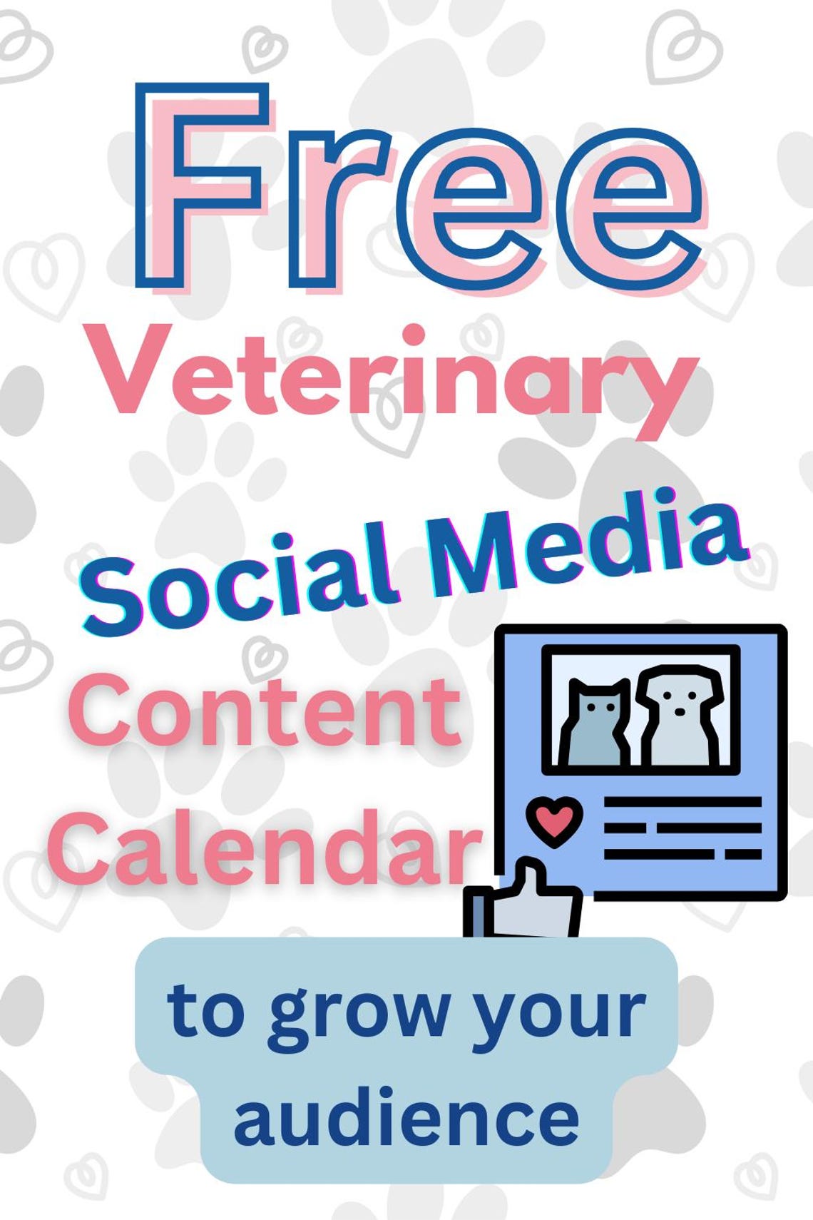 Free Veterinary Social Media Content Calendar- See Description for ...