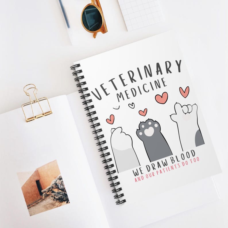 Funny Veterinary Spiral Notebook Ruled Line|veterinary Tech|vet Tech ...