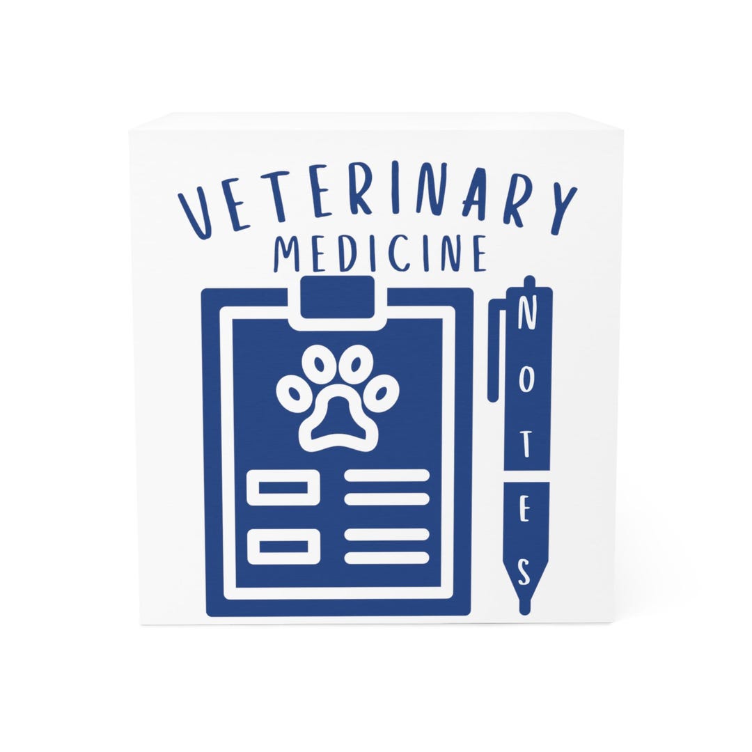 Veterinary Medicine Note Cube | Vet Office Supplies - Etsy