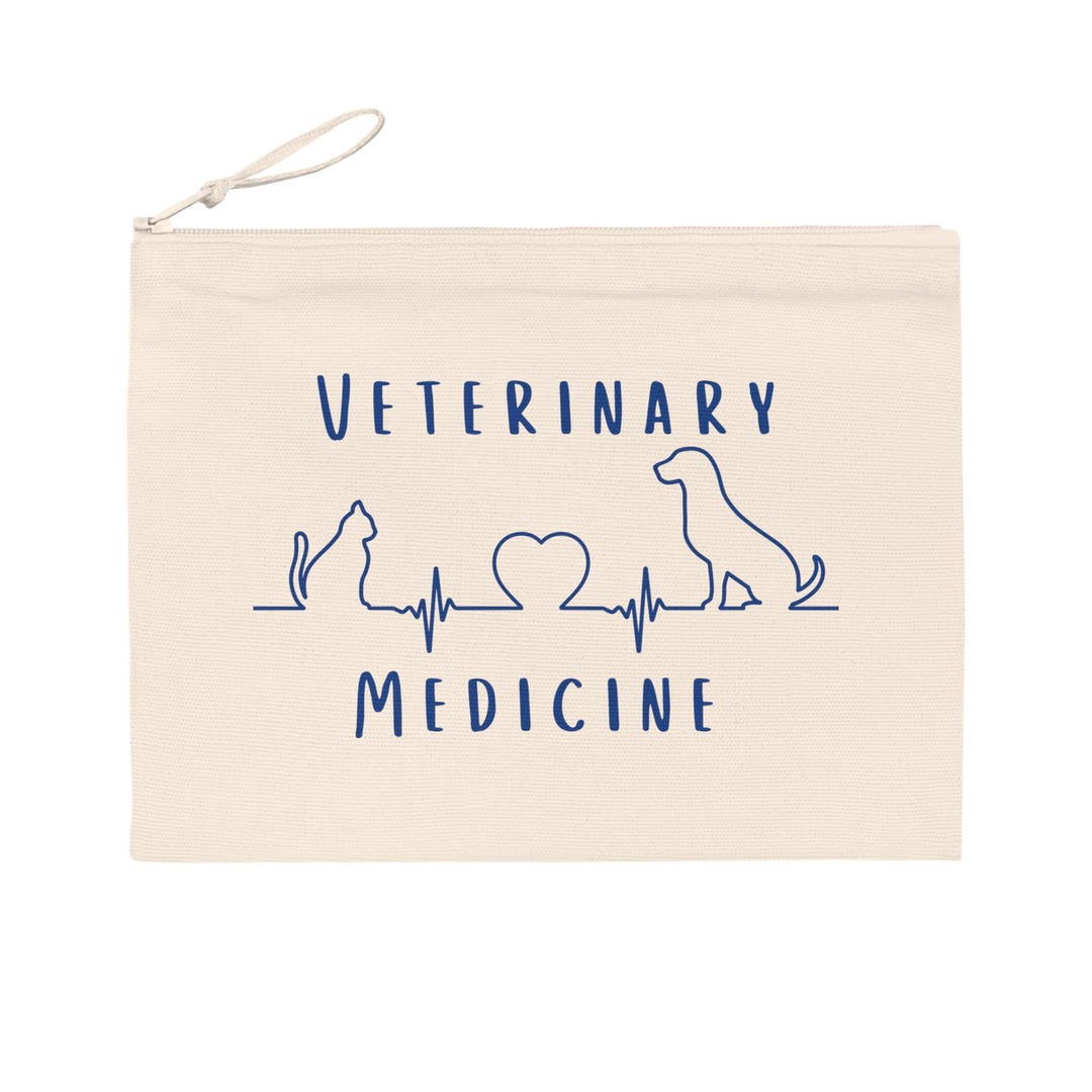 Veterinary Medicine Pencil Case | Vet Tech Zipper Pouch | Recycled Pet ...